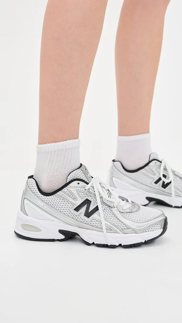 NEW BALANCE 740 Lace-up Sneakers - White/grey