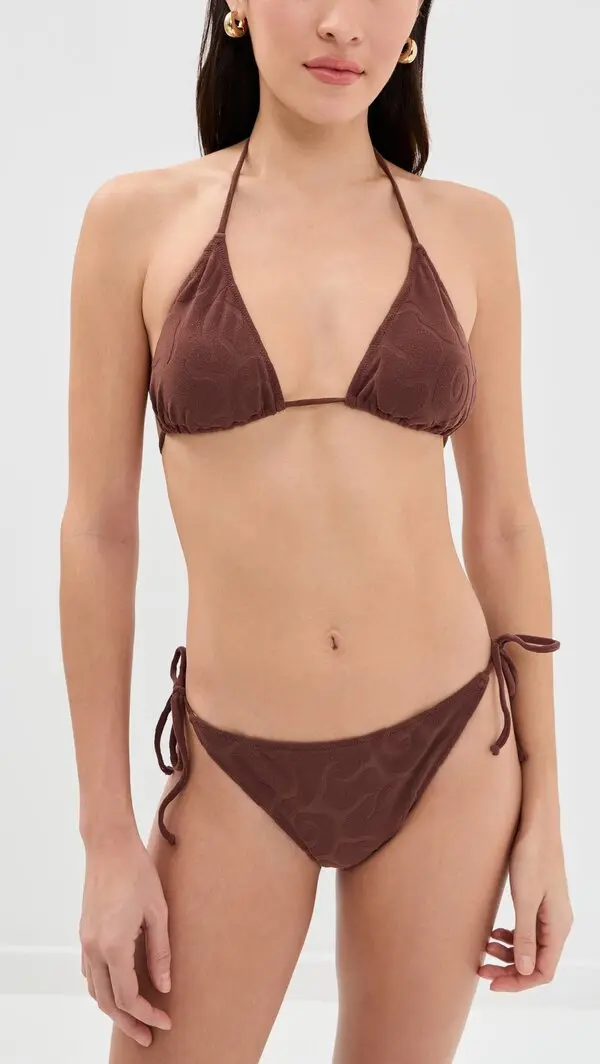 Oas Sunero Calia Bikini Top - Dk Brown
