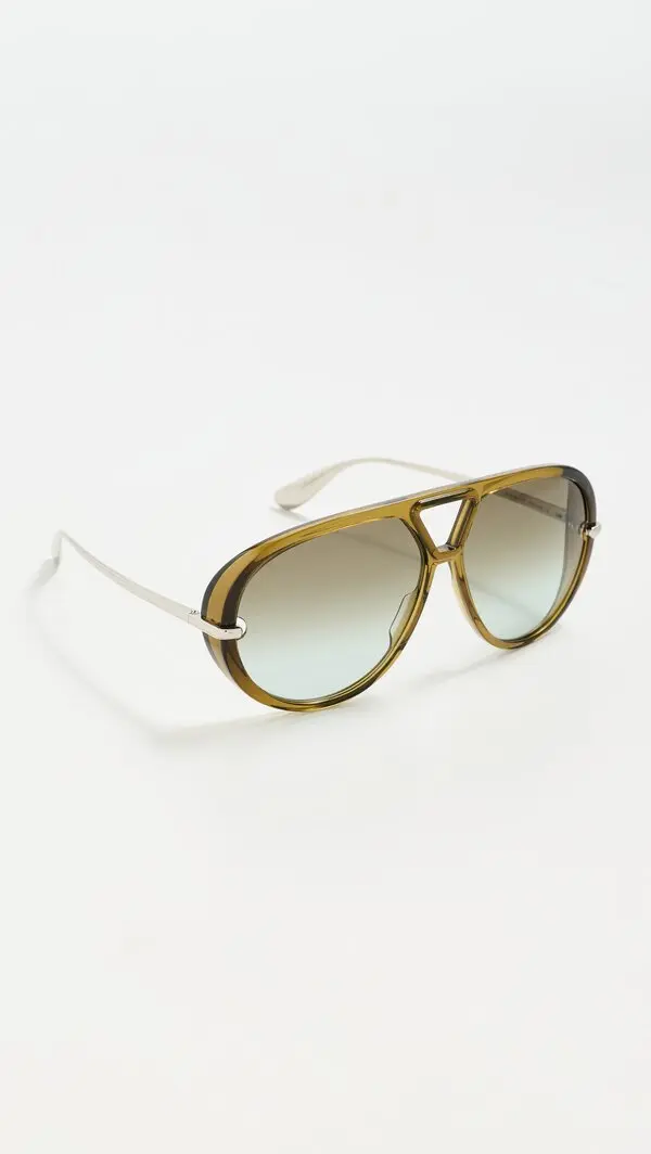 Bottega Veneta Aviator Frame Sunglasses