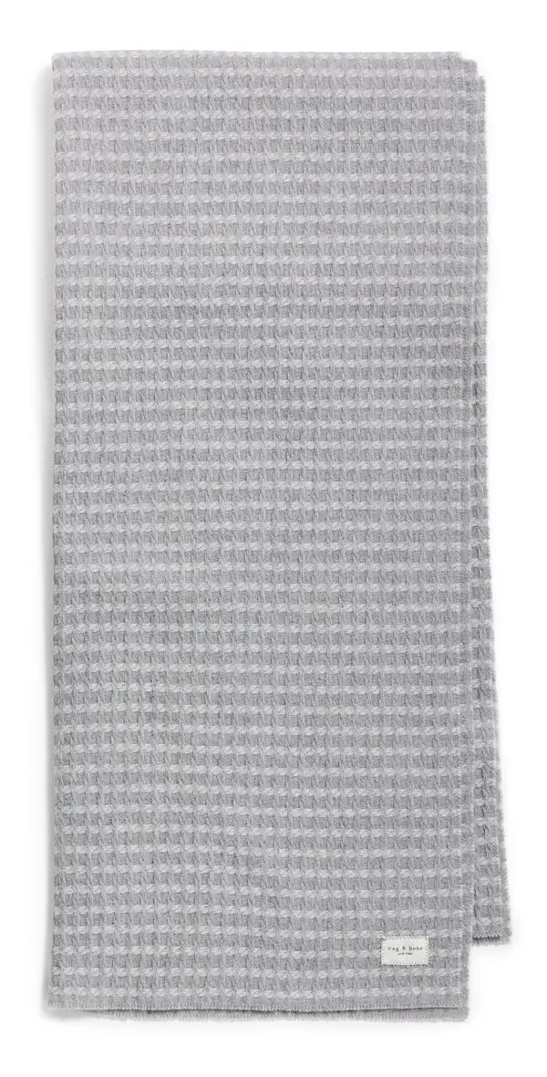 Rag & Bone Joni Waffle Scarf - Grey