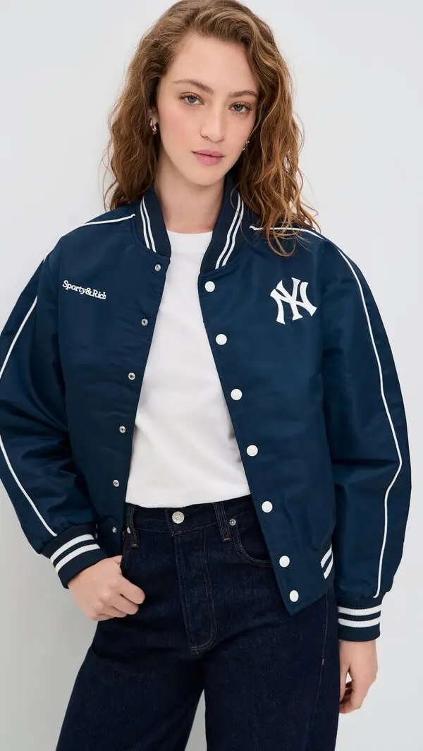 SPORTY & RICH Varsity Jacket