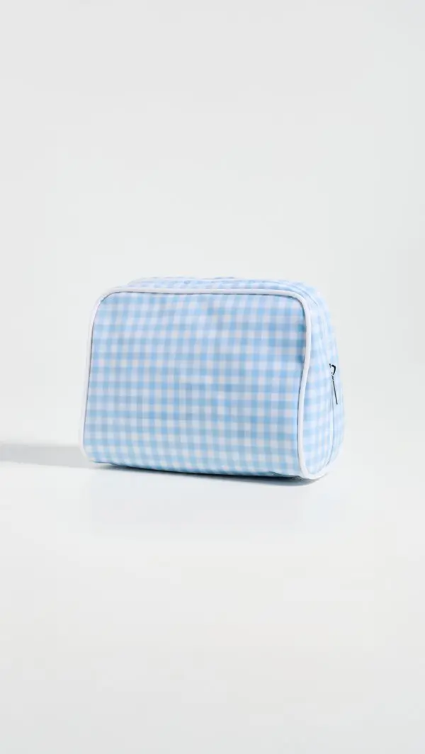 WEEZIE Small Gingham Toiletry Bag