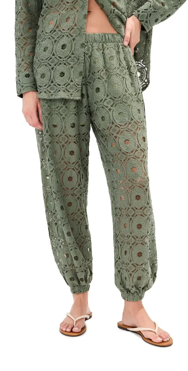 LE BOP Briar Lace Pants - Olive