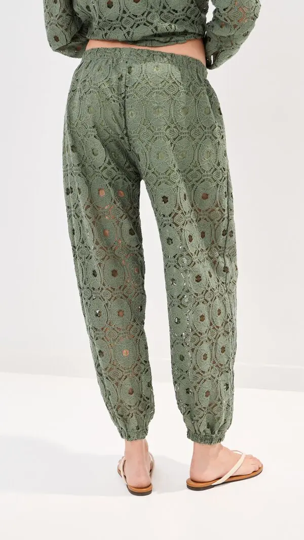 LE BOP Briar Lace Pants - Olive