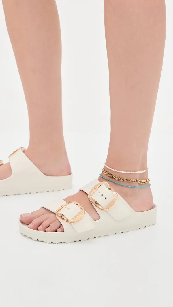 BIRKENSTOCK Arizona Eva Big Buckle Sandals - Eggshell