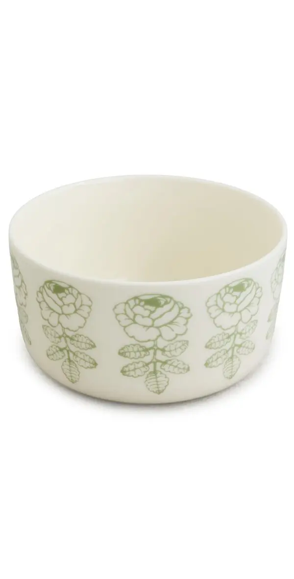Marimekko Oiva Vihkiruusu Bowl - White/sage