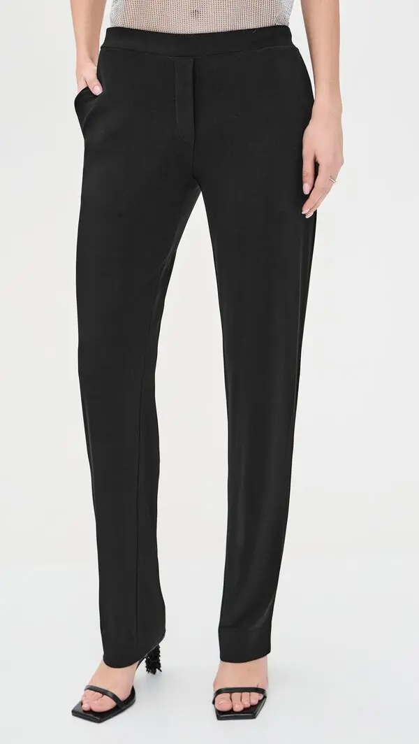 Norma Kamali Flat Front Trousers