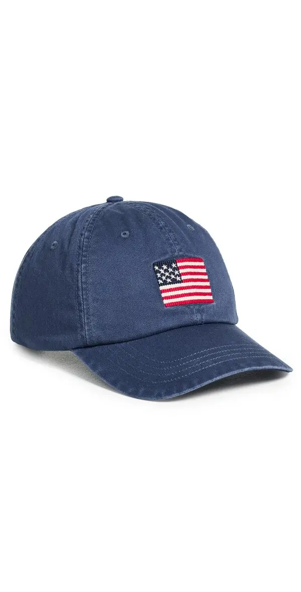 Polo Ralph Lauren Usa Flag Sport Cap - Light Navy