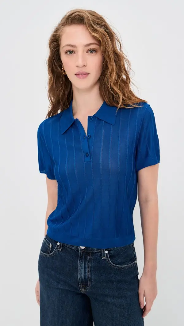 FRAME Ribbed Polo