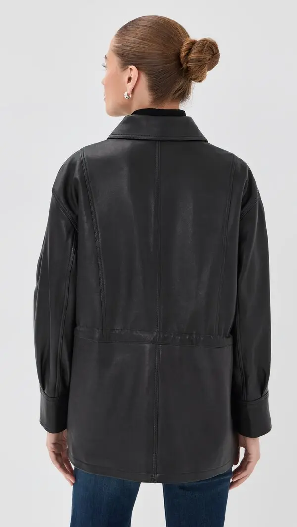 ARMA Maeve Vegetal Leather Jacket - Black