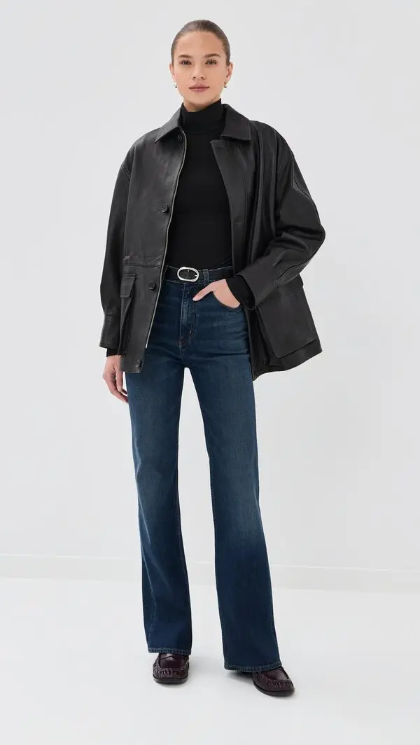 ARMA Maeve Vegetal Leather Jacket - Black