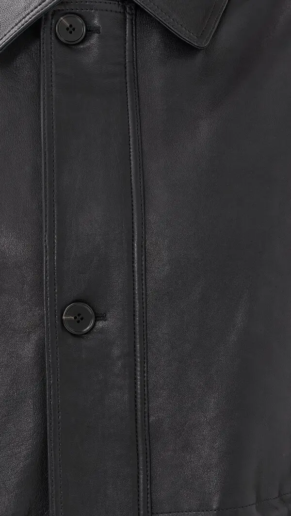 ARMA Maeve Vegetal Leather Jacket - Black