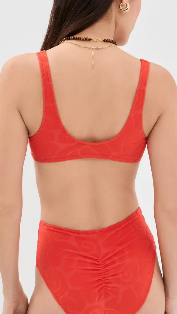 Oas Sunero Roccia Bikini Top - Red