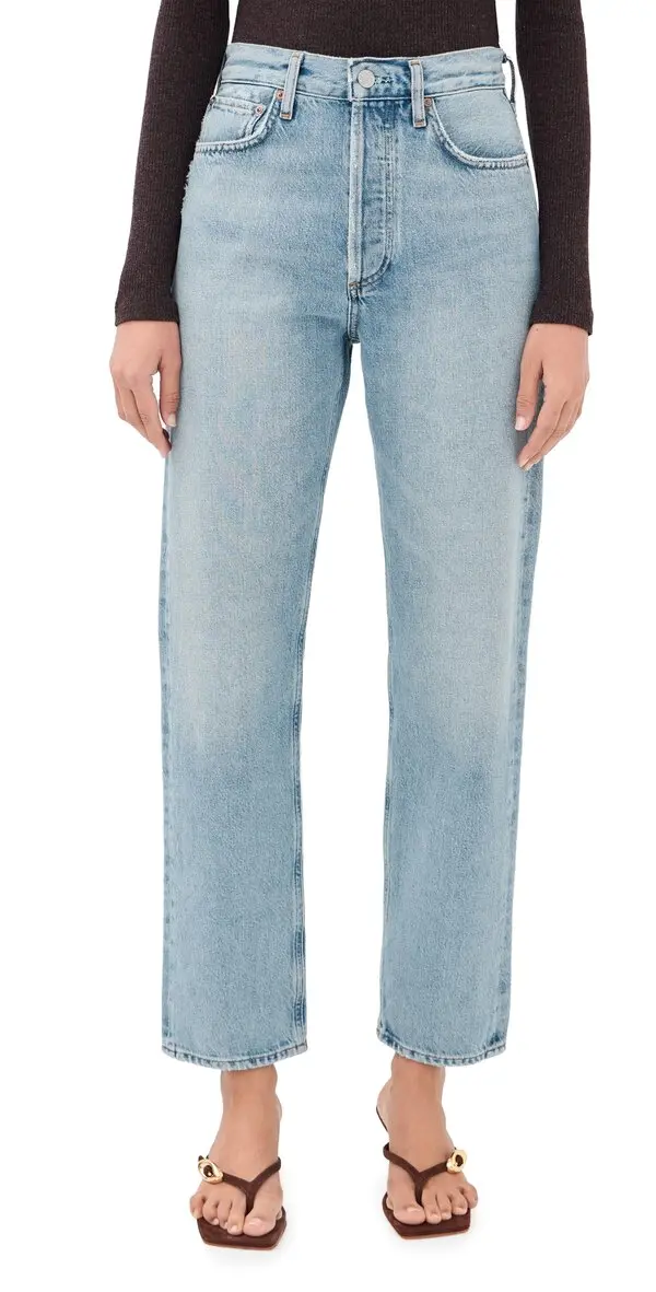 AGOLDE 90s Pinch Waist High Rise Straight Jeans - Addition