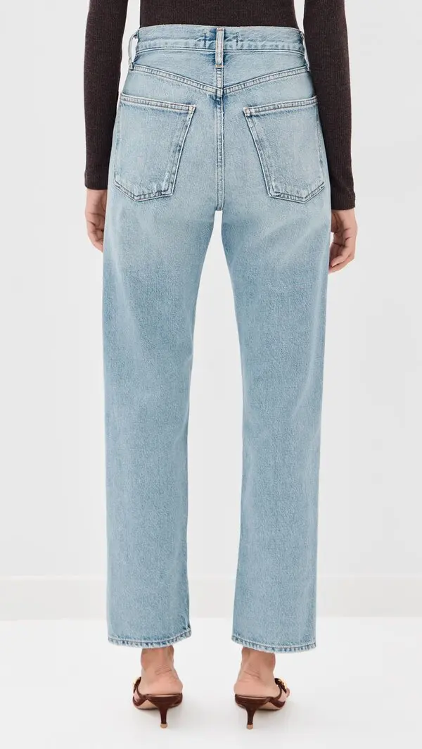 AGOLDE 90s Pinch Waist High Rise Straight Jeans - Addition