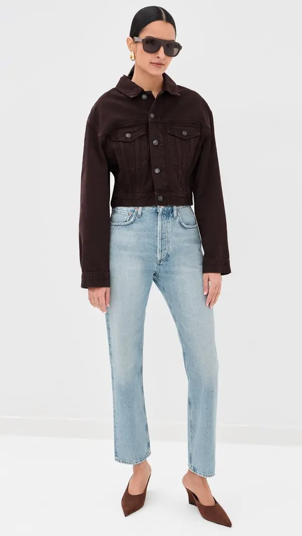 AGOLDE 90s Pinch Waist High Rise Straight Jeans - Addition