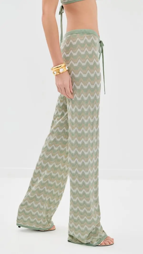 Devon Windsor Fiora Stripe Knit Pants - Aloe