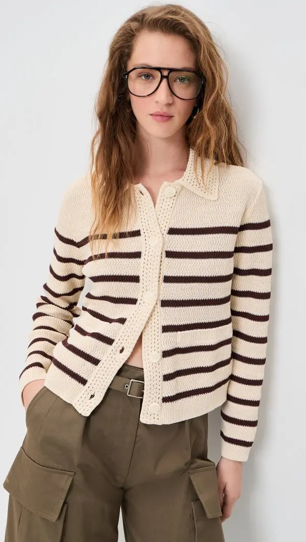 Rag & Bone Costi Striped Cardigan