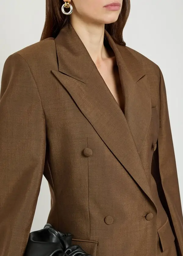 RÓHE Double-breasted Wool And Mohair-blend Blazer
