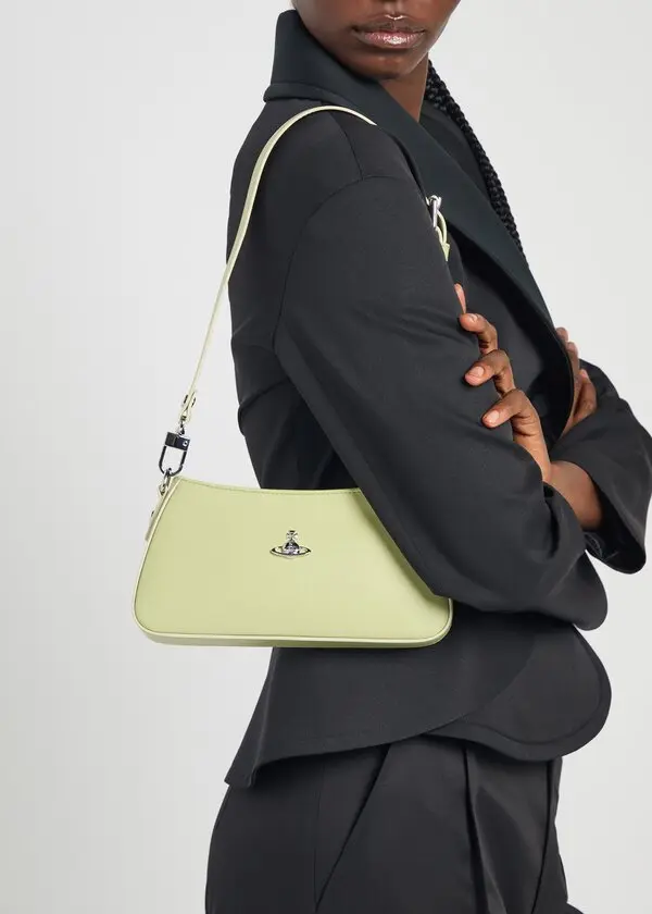VIVIENNE WESTWOOD Tasha Leather Shoulder Bag - Green