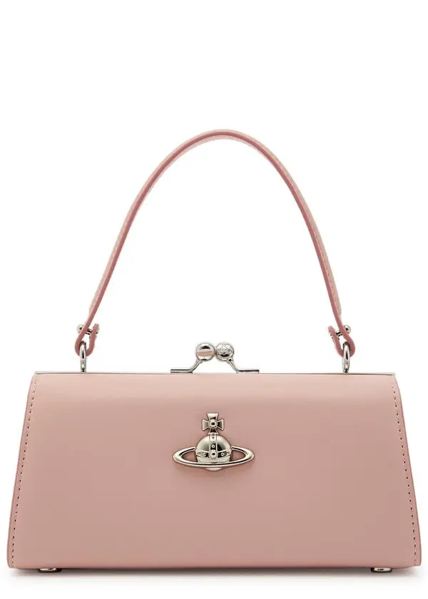 VIVIENNE WESTWOOD Doll Xl Leather Top Handle Bag - Pink