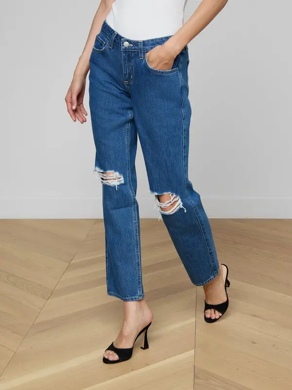 L'Agence Nevia Slouchy Straight-leg Jean