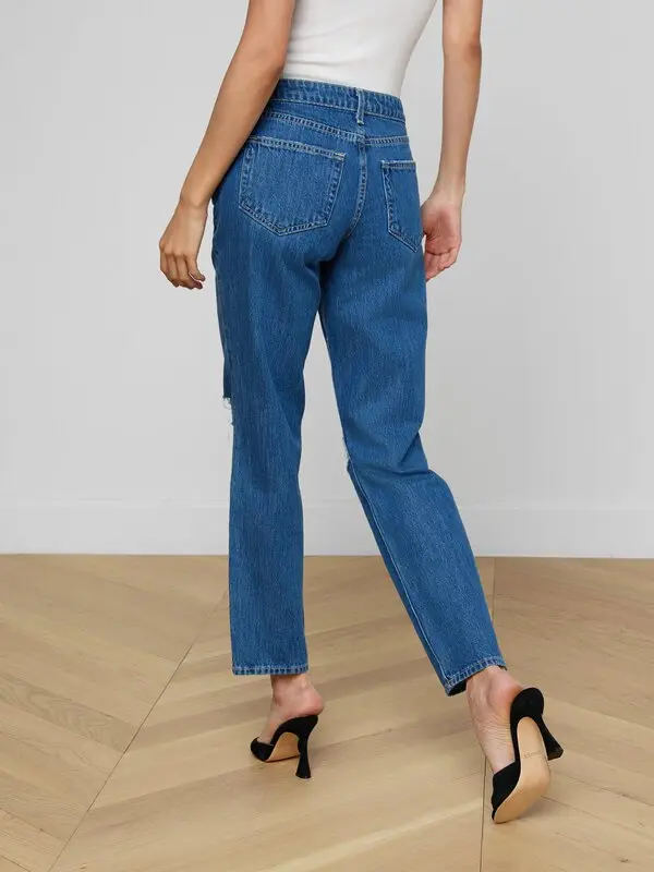 L'Agence Nevia Slouchy Straight-leg Jean