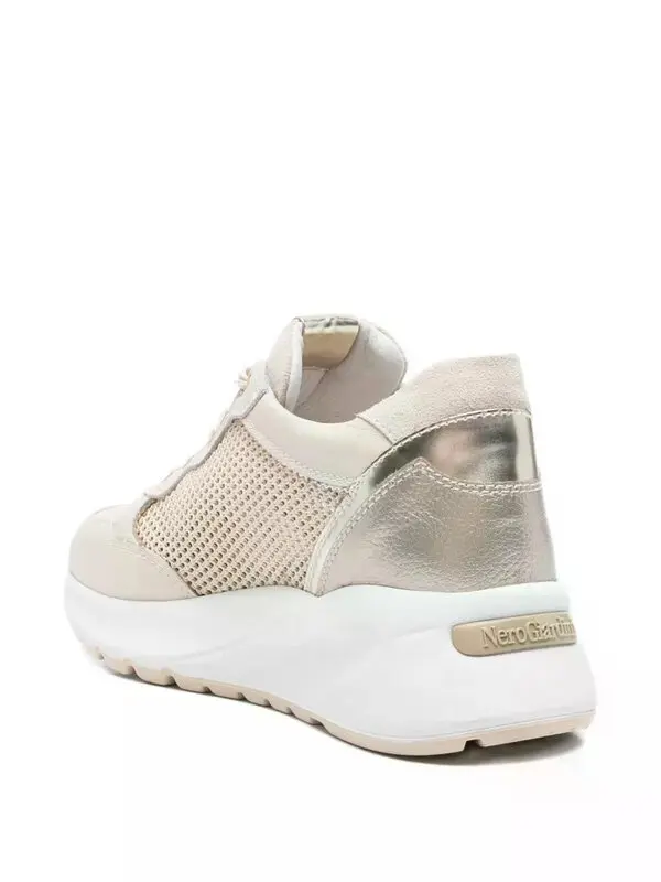 NEROGIARDINI Pierced Leather Sneakers