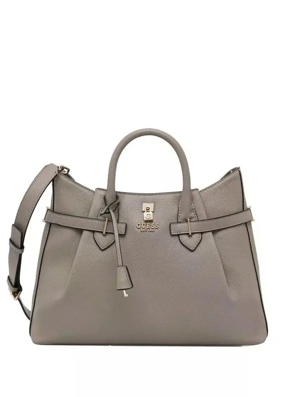 Guess Buckle Padlock Tote Bag - Grey