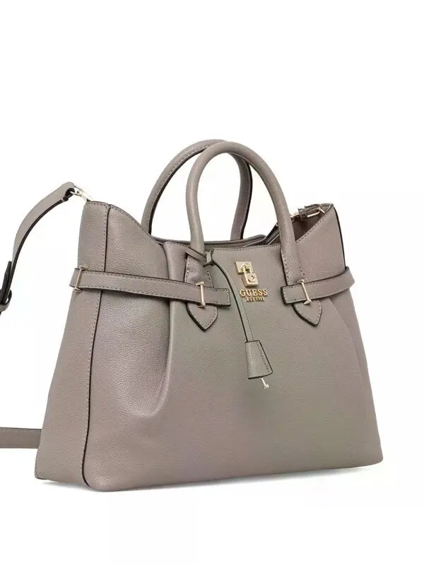 Guess Buckle Padlock Tote Bag - Grey