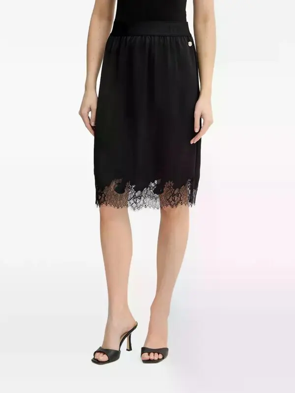 JOOP! Midi Skirt With Lace Trim