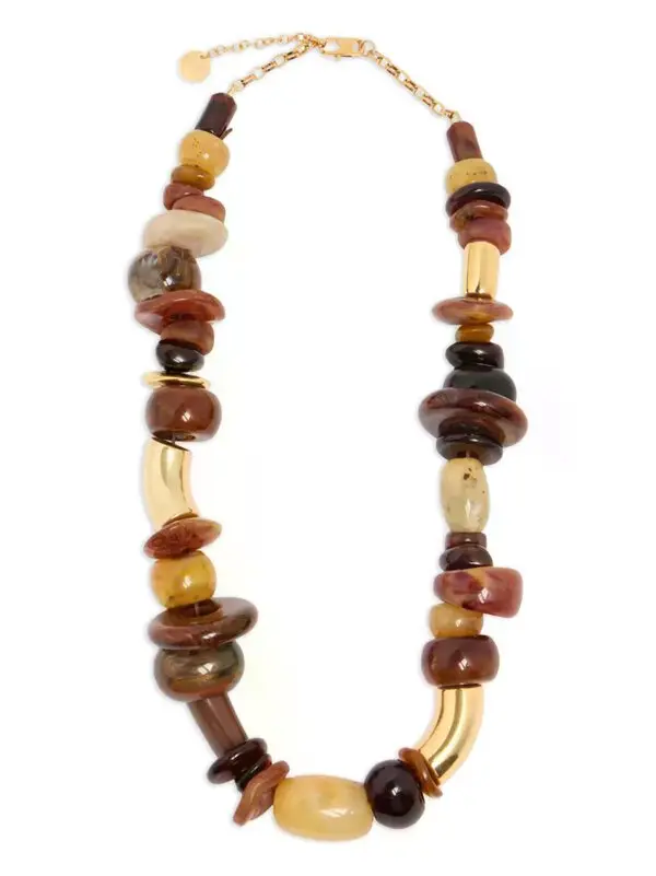 Dsquared2 Tasseled Beaded Necklace - Gold