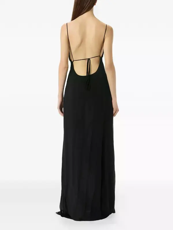 Blumarine Gown With Cowl Neck And Slit