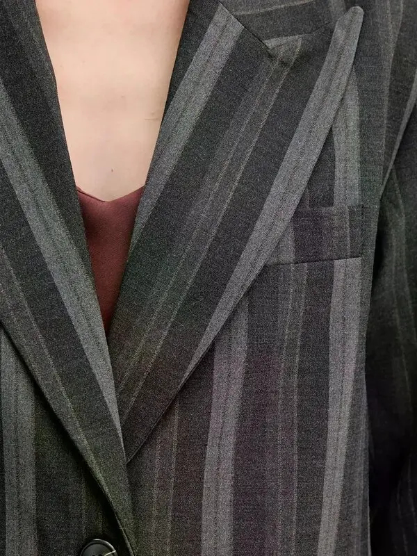 MOS MOSH Striped Button Blazer