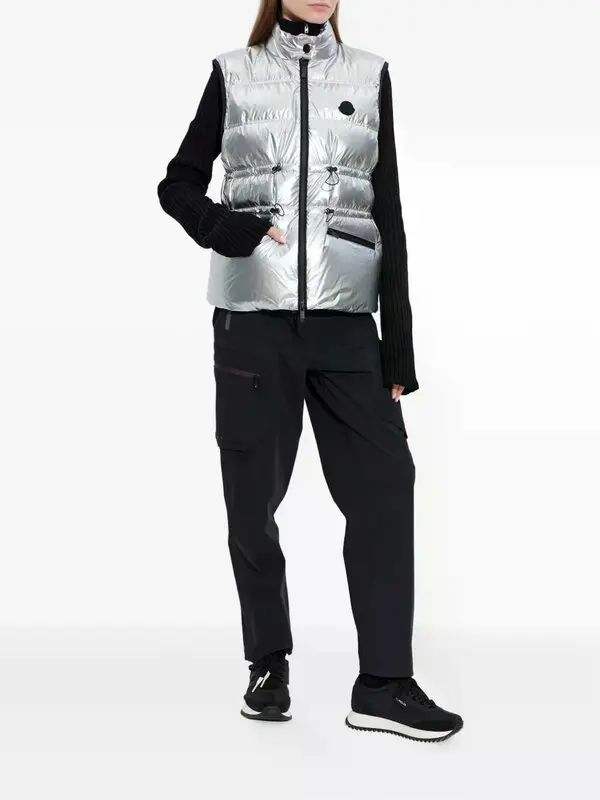 Moncler Padded Gilet - Silver