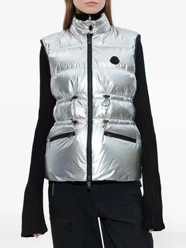 Moncler Padded Gilet - Silver