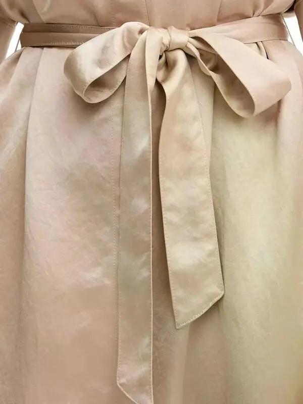 MARC AUREL Belted Midi Shirt Dress