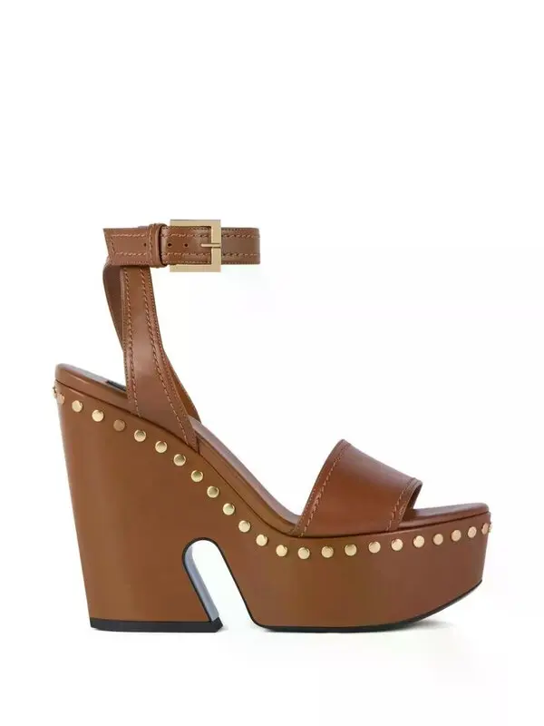 Givenchy 95mm Studded Sandals - Brown