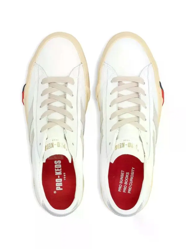 PRO-KEDS 1949 Stripe-detail Leather Sneakers - White