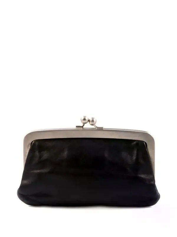 Prada 2000s Leather Coins Wallet - Black
