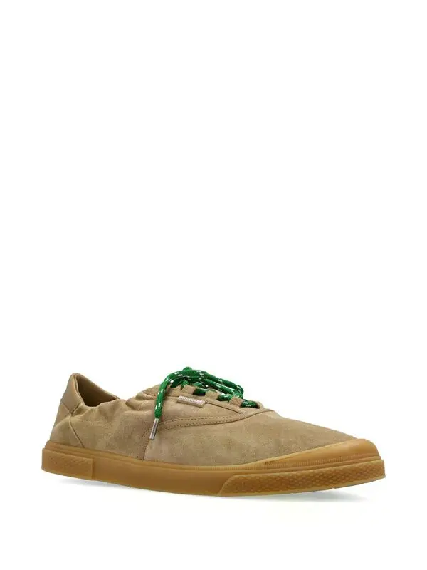 Moncler Lace-up Suede Sneakers - Neutrals