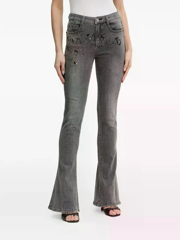 Miss Sixty Front Embellished Flared Jeans