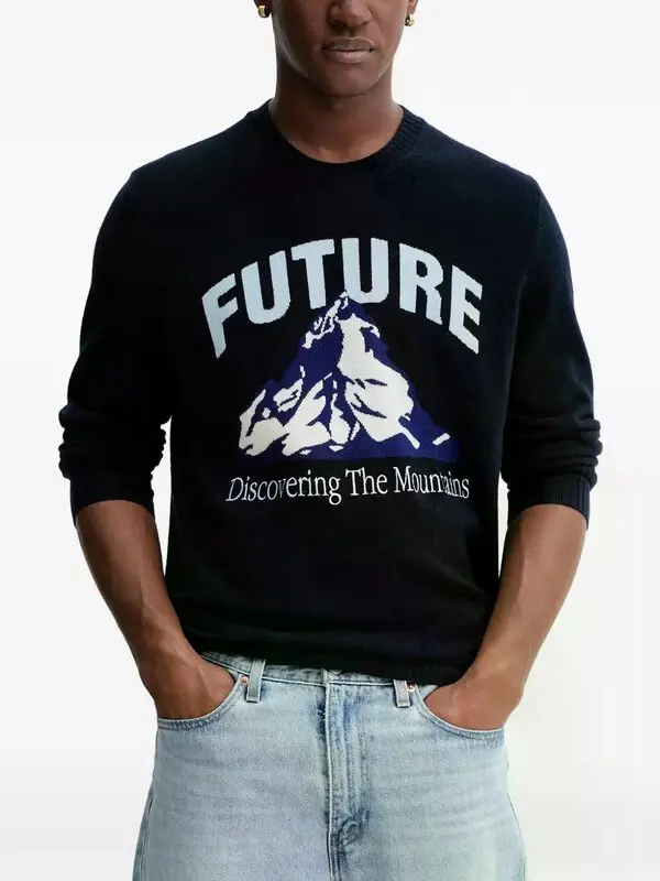 From Future Mountain-graphic Sweater