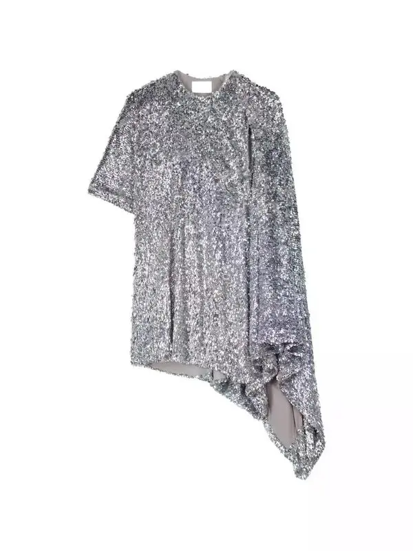 Coperni Zero Draped Asymmetric Dress