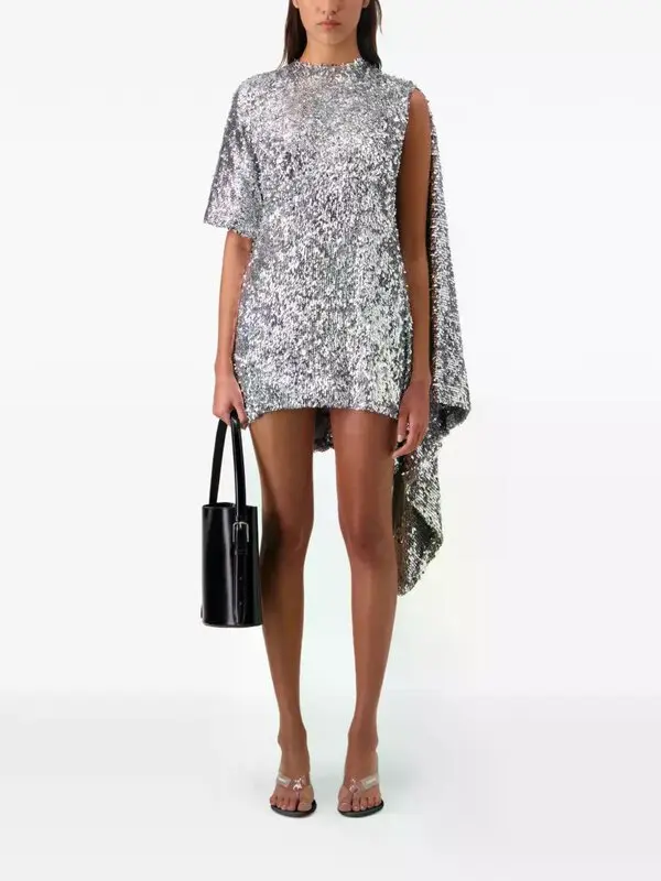 Coperni Zero Draped Asymmetric Dress