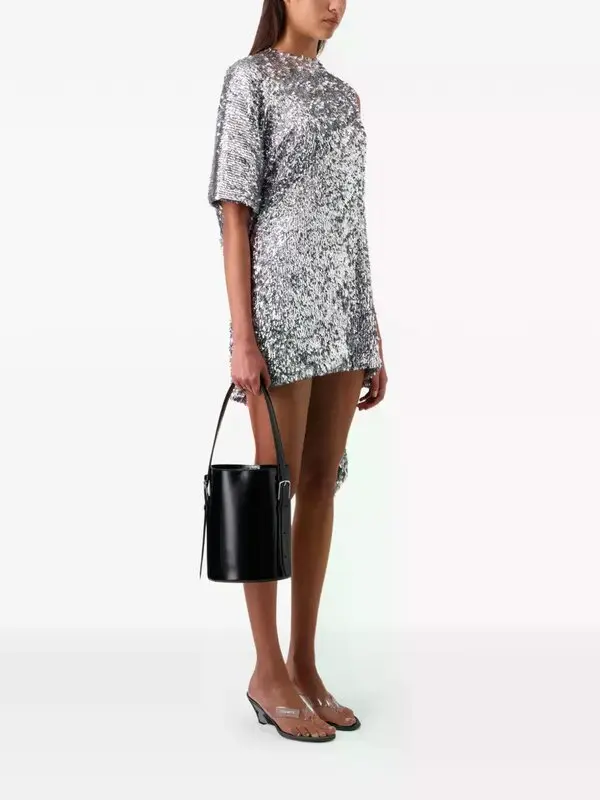 Coperni Zero Draped Asymmetric Dress