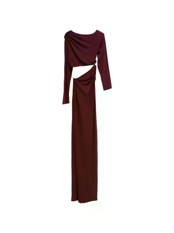 Atlein Cut-out Maxi Dress - Red