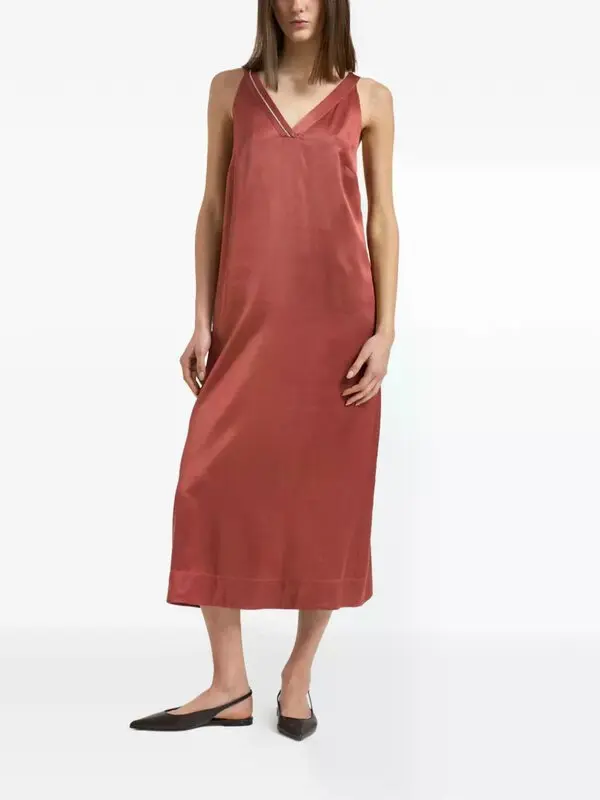 Peserico V-neck Midi Dress