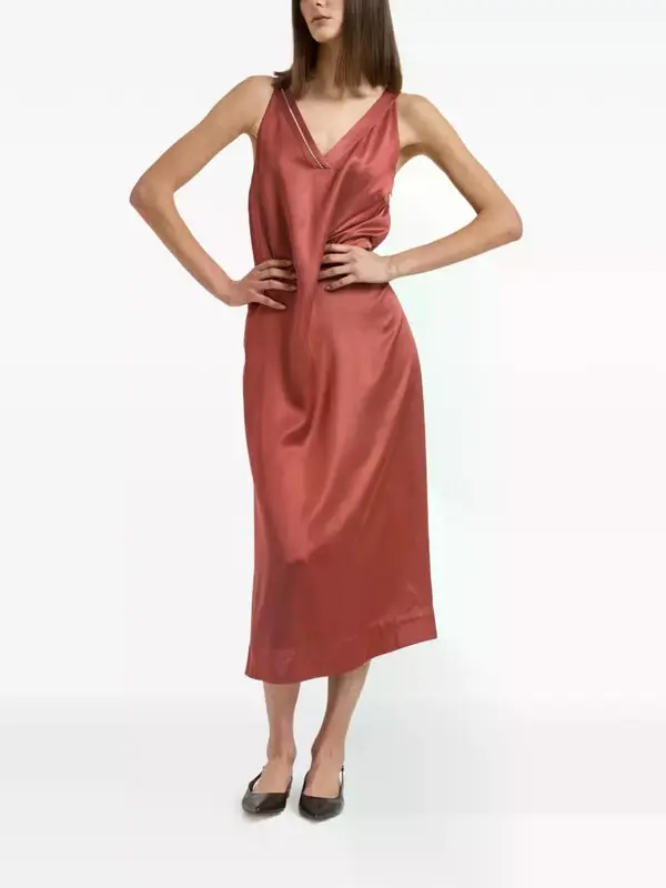 Peserico V-neck Midi Dress