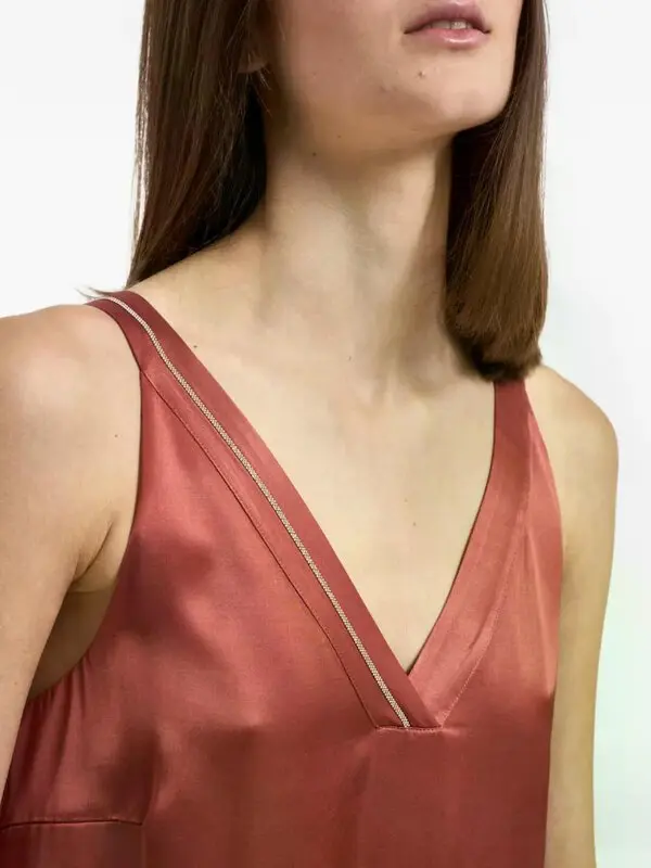 Peserico V-neck Midi Dress
